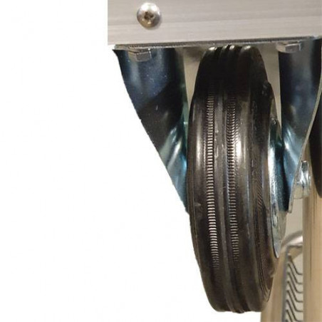 Single Gallows Folding Table with Wheels Pink